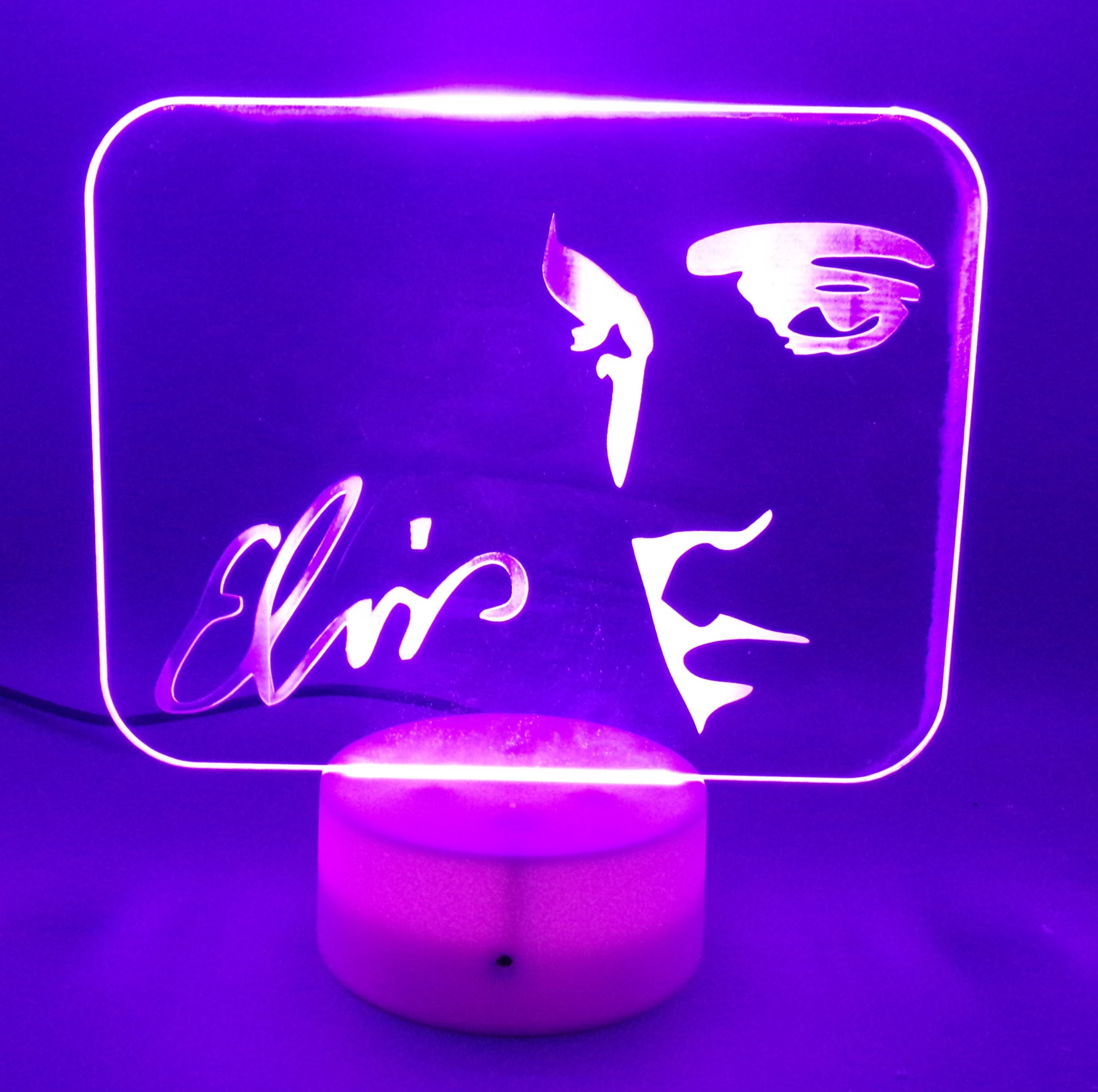 King of Rock and Roll Elvis Presley Light - Etsy