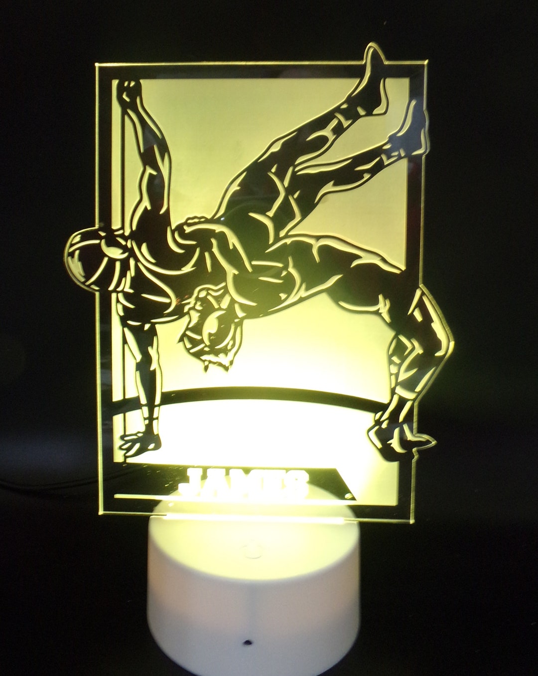 Personalized Wrestling LED Light, Sports Bedroom Decor - Etsy