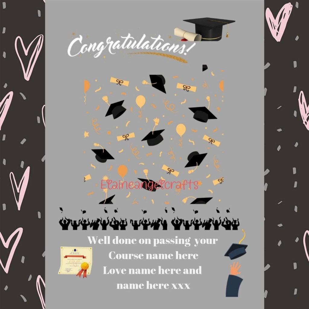 Graduation Congratulations Design Template Download Canva Present Gift ...