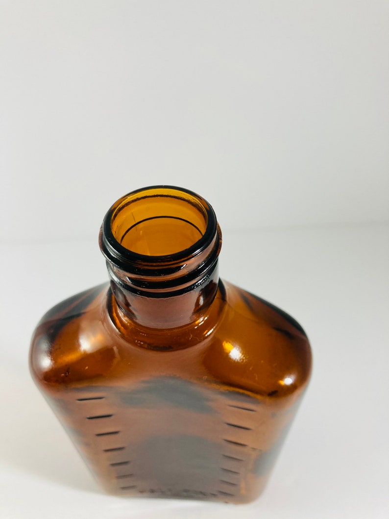 Vintage Amber half pint liquor bottle Walkerville Canada | Etsy