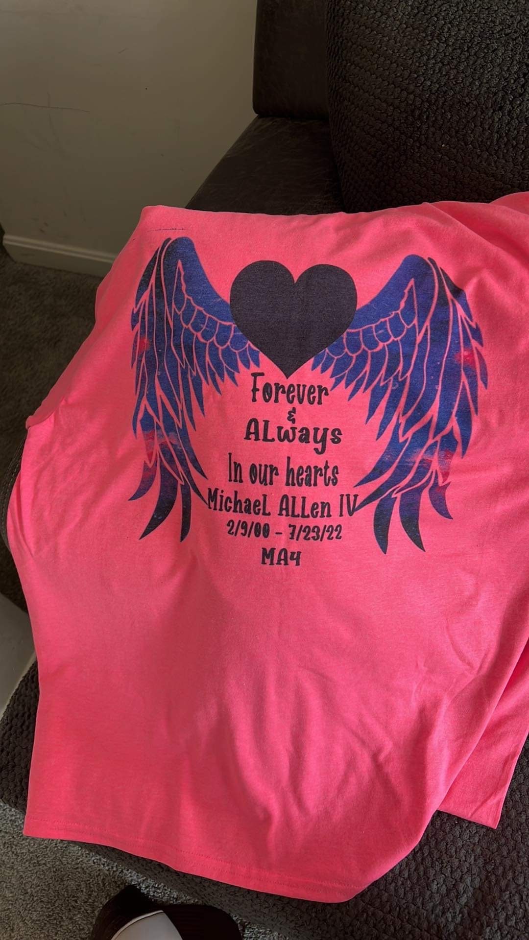 Custom Memorial T Shirts Sublimation - Etsy