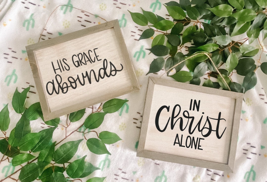 Rustic Minimalist Wood Sign| Faith Based Signs for Gifting| Custom ...