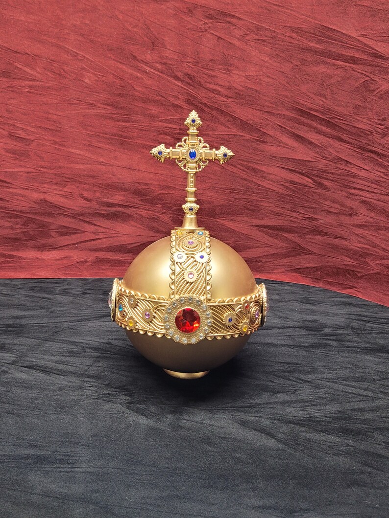 Replica Coronation Orb – 1:1 Scale Royal Prop, Theatre Costume Display ...