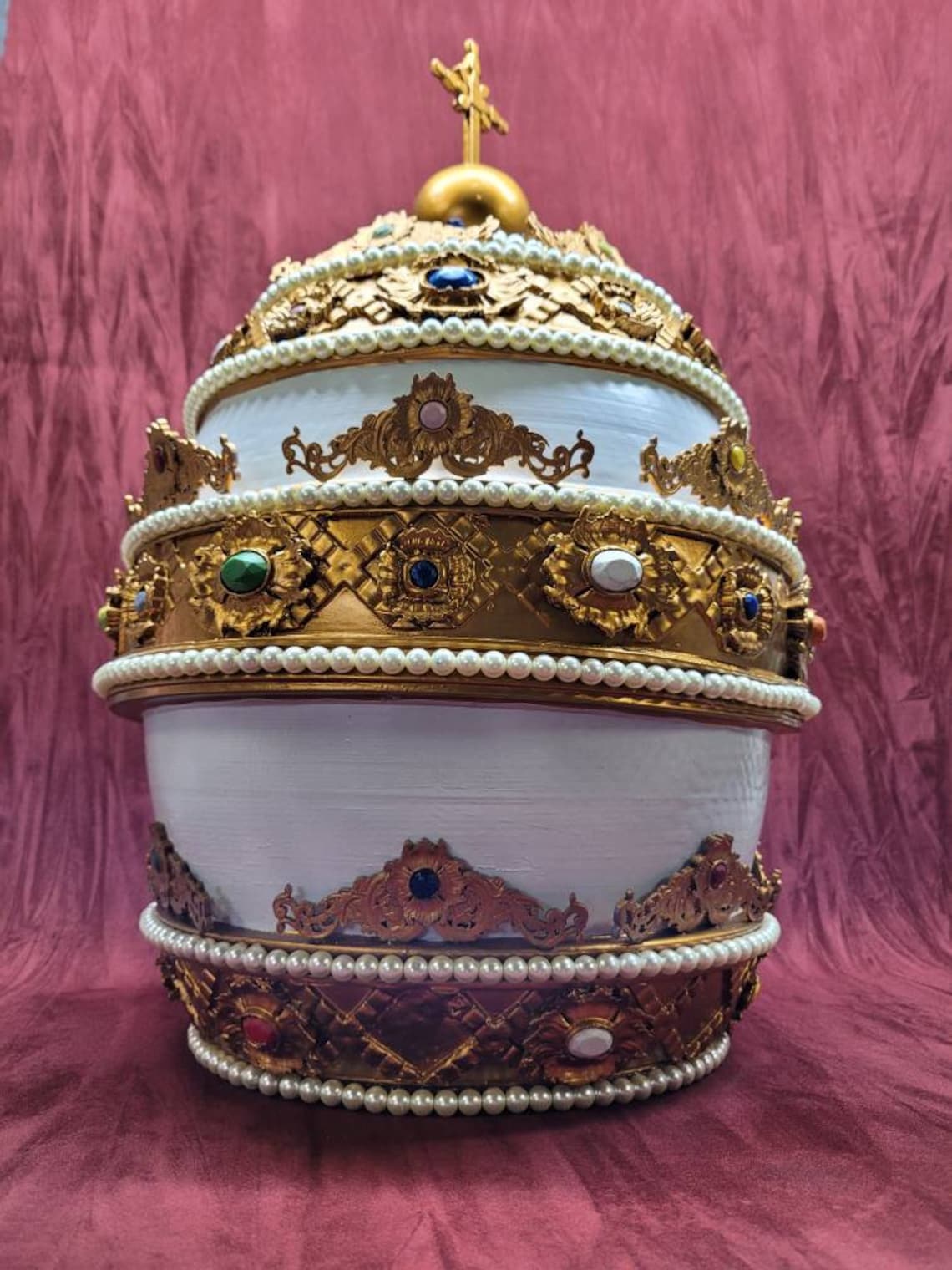 Replica Papal Tiara Holy Roman Catholic Crown 1:1 Scale - Etsy