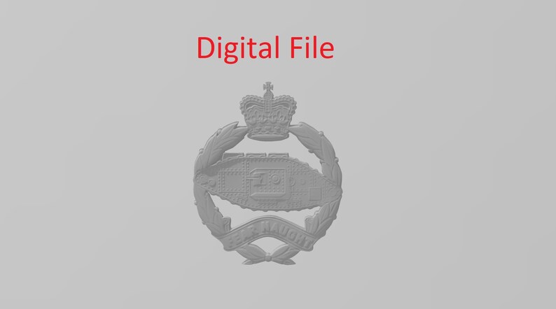 Royal Tank Regiment .STL 3D File for CNC and 3D Printing - Etsy Canada