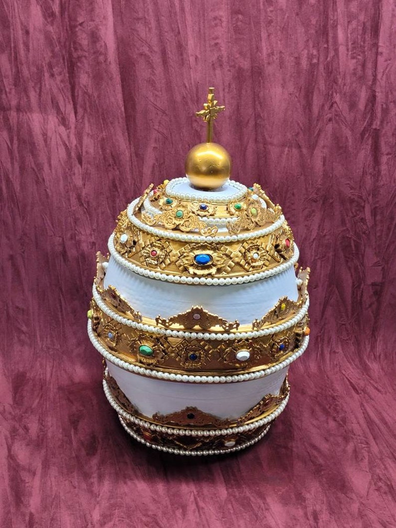 Replica Papal Tiara Holy Roman Catholic Crown 1:1 Scale - Etsy