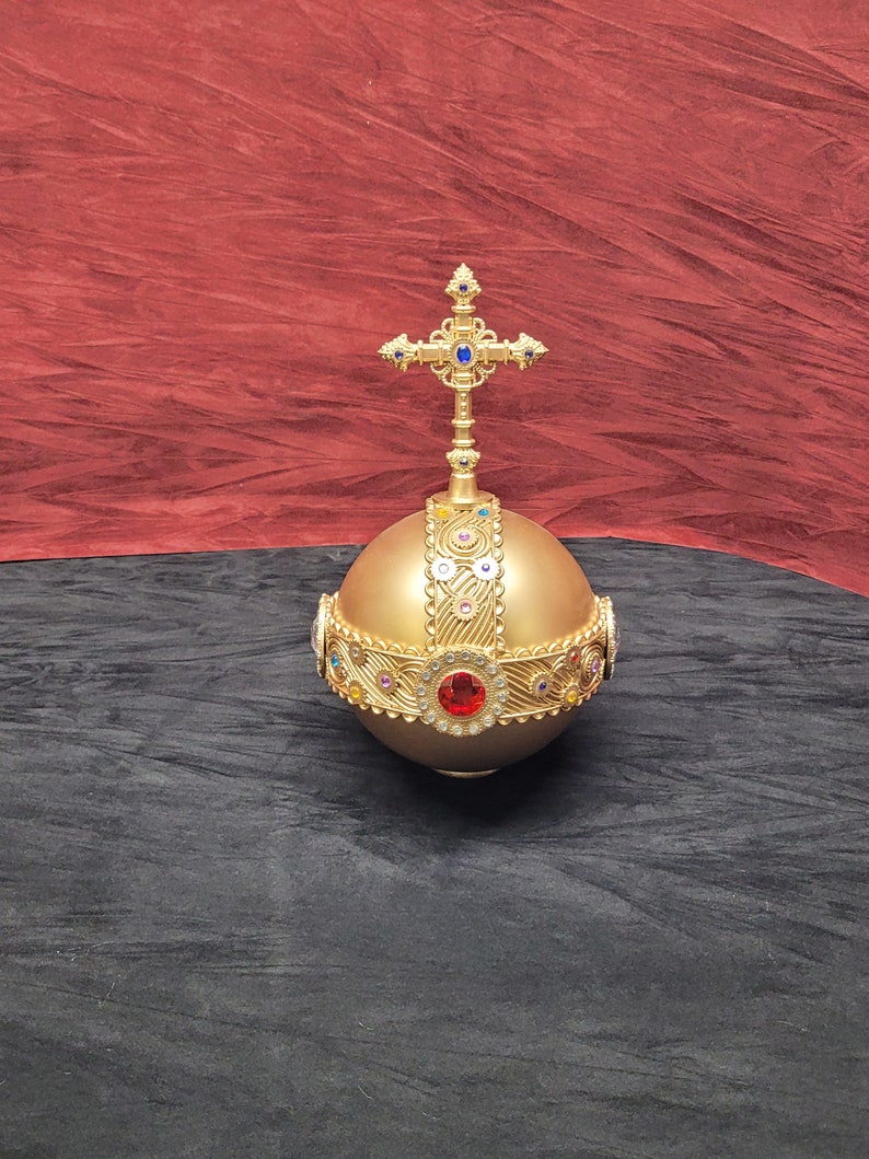 Replica Coronation Orb – 1:1 Scale Royal Prop, Theatre Costume Display ...