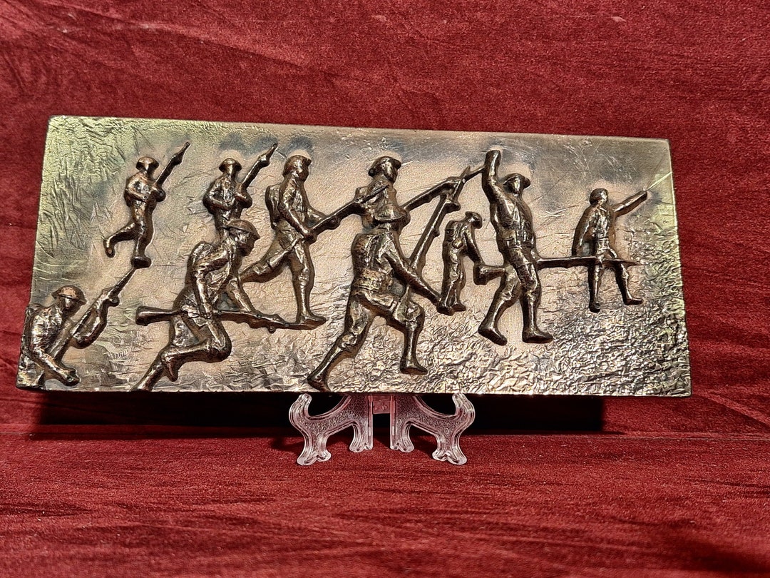 Over the Top" WWI Large Plaque | Cold Cast Bronze | World War One ...