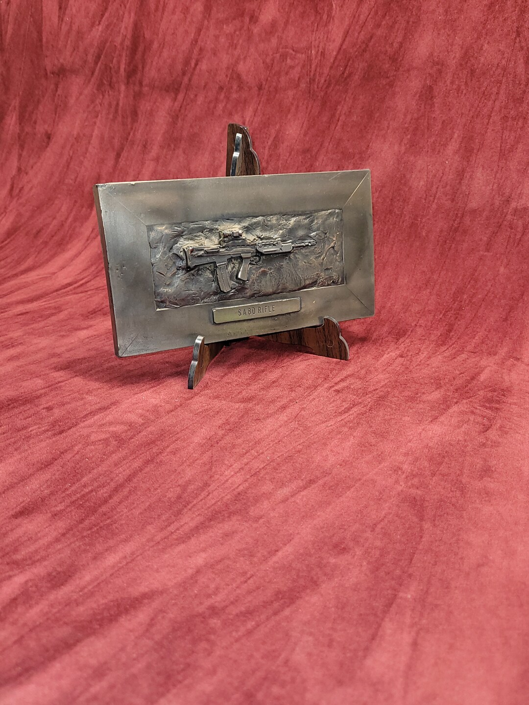Cold Cast Bronze SA80 Rifle Plaque - British Army Military Collectible ...