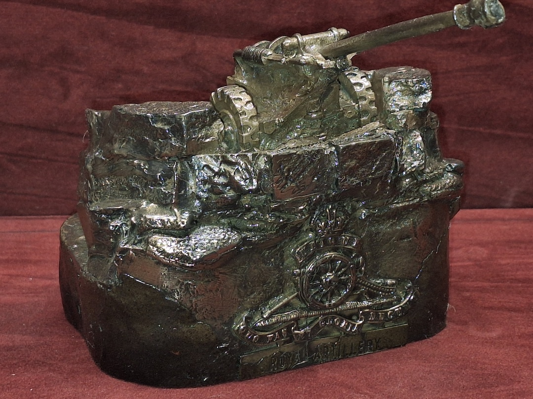 L118 Light Gun 105 Mm Towed Howitzer. Scenery/diorama Cold Cast Bronze ...