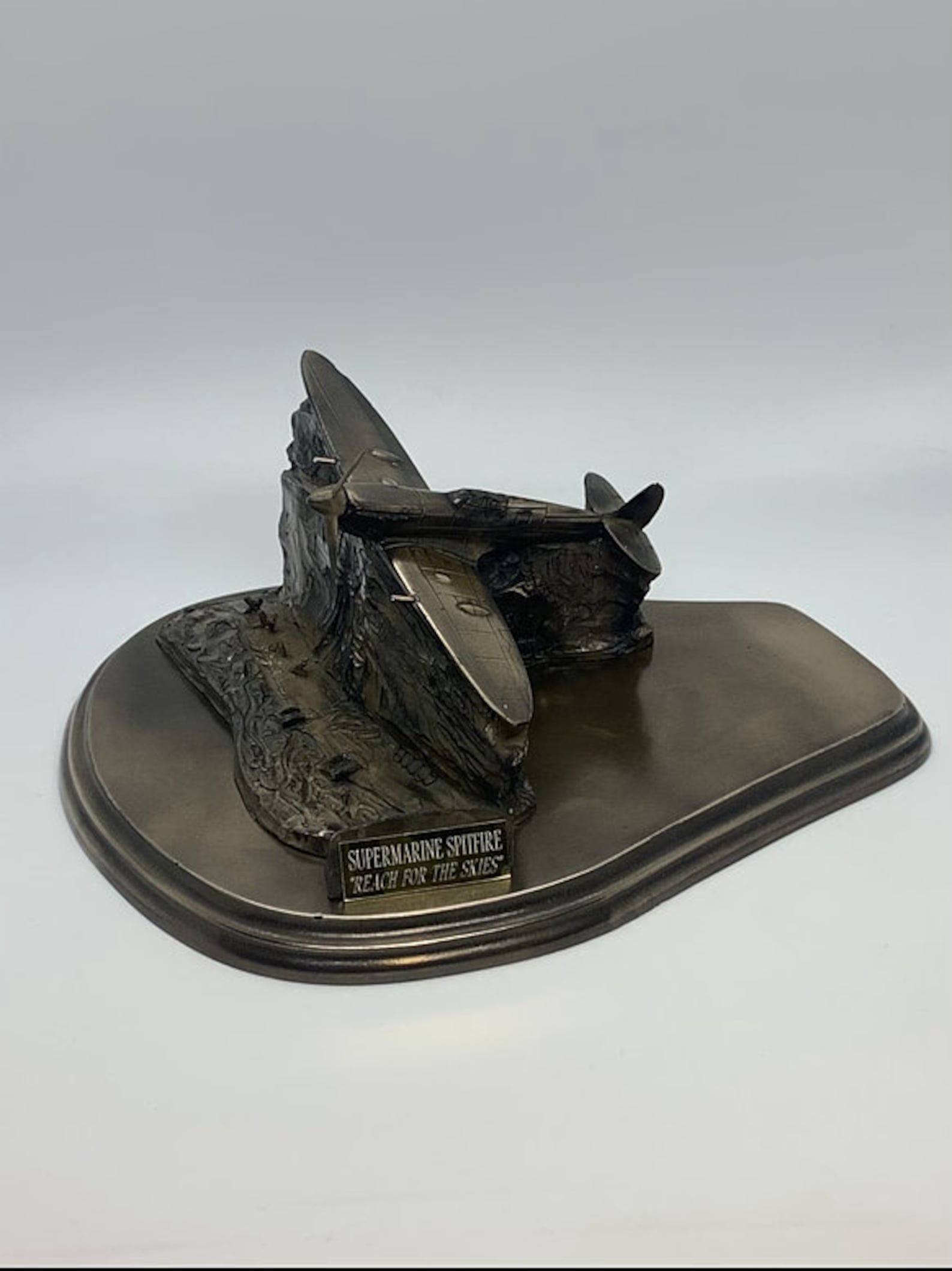 Cold Cast Bronze Spitfire Ornament Scenery reach for the - Etsy UK