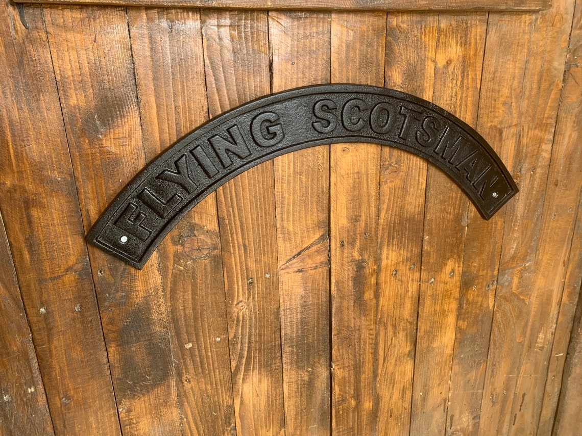 Flying Scotsman Sign - Made With Coal - Etsy