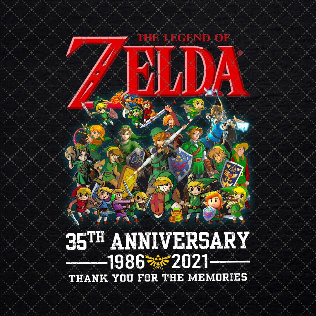 The Legend of Zelda 35th Anniversary PNG, Fathers Day PNG, A Special ...