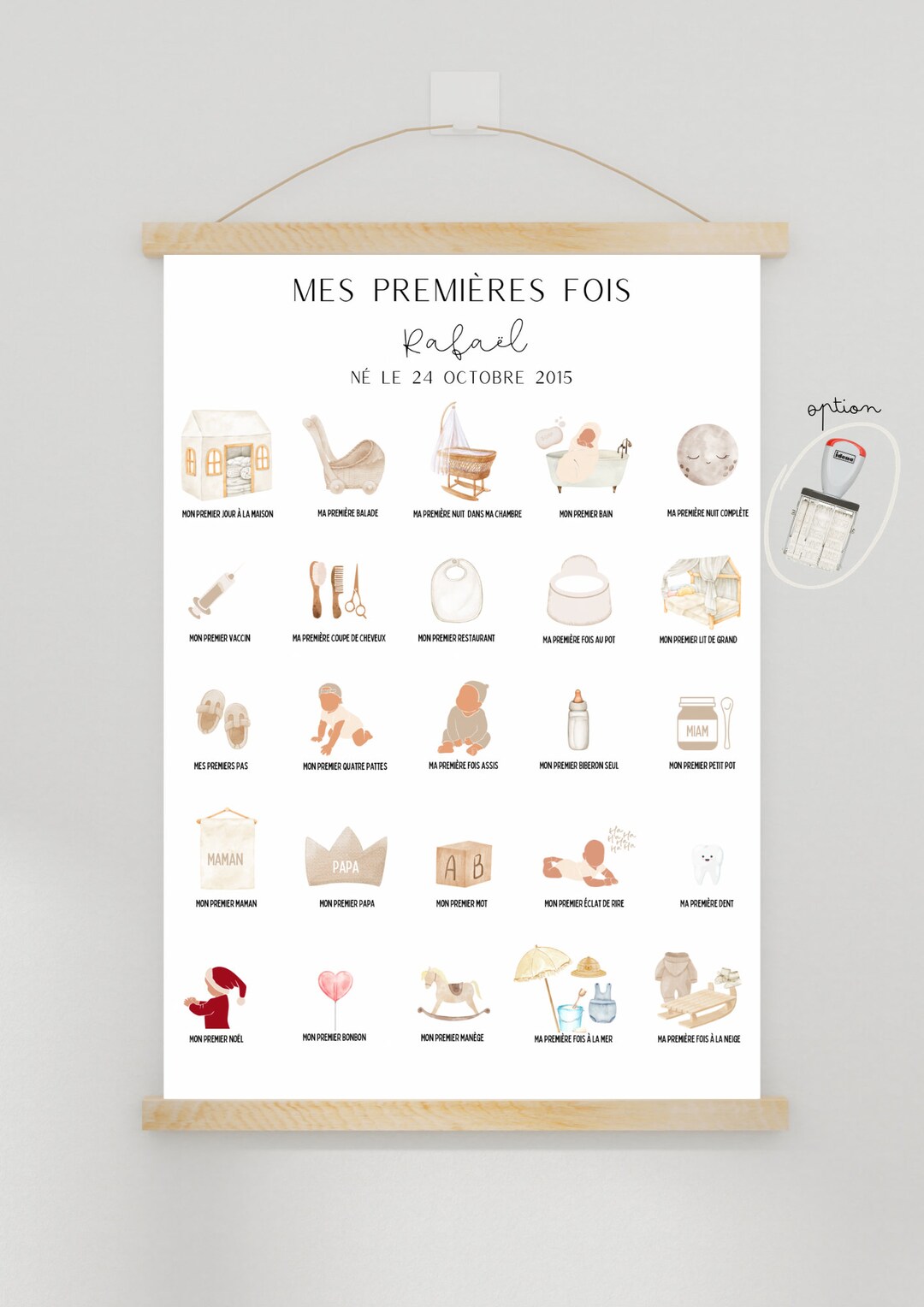 PREMIÈRES FOIS Affiche Mes Première Fois à Compléter, Affiche Naissance, Tampon Dateur, Cadeau ...