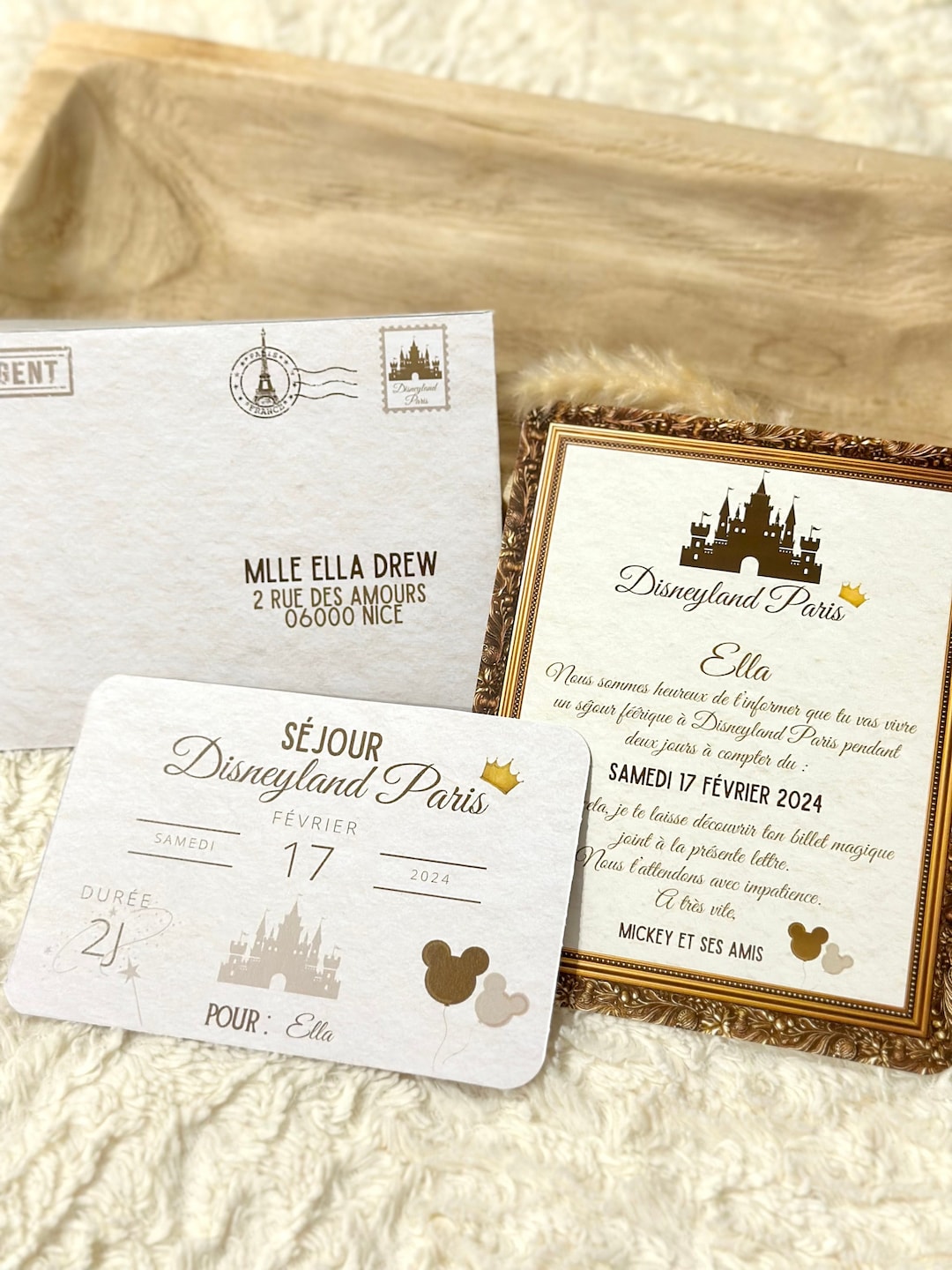 DISNEYLAND Disneyland Paris Invitation Kit, Letter From Mickey, Magic ...