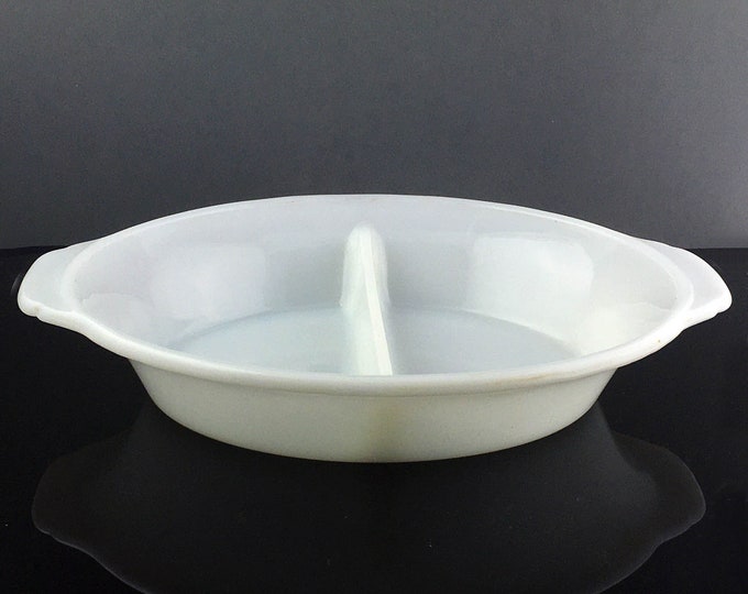 Fire King Divided Dish With Carrier Vintage NOS 1950's - Etsy Canada