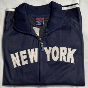 New York Track Jacket Navy Blue - Etsy