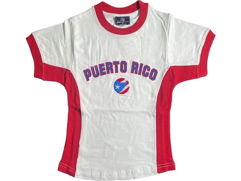 Puerto Rico Fitted Embroidered Shirt - Etsy