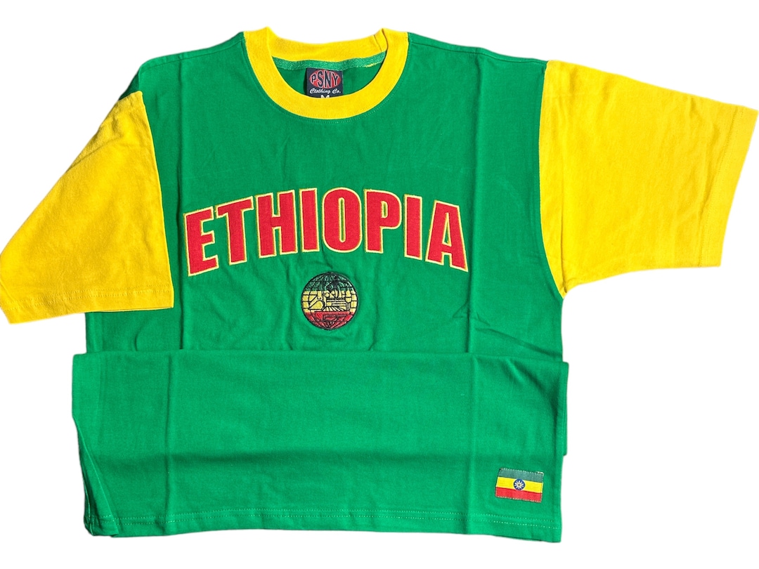 Ethiopia Soccer Shirt, Premium Embroidered Cotton - Etsy