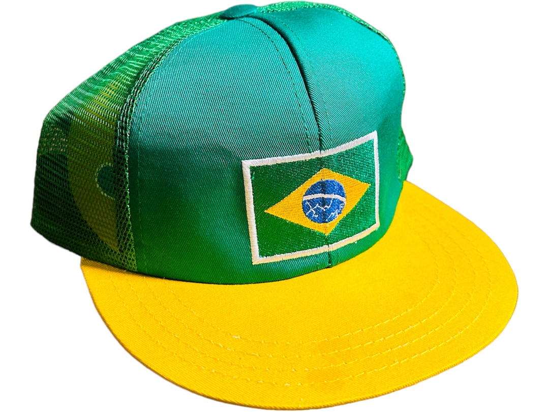 Brazil Flag Hat - Etsy