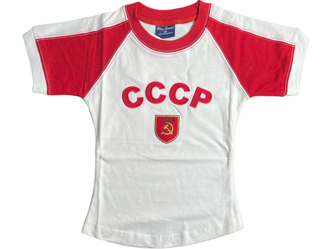 Russia CCCP Women's Form Fitted Baby Tee - Etsy