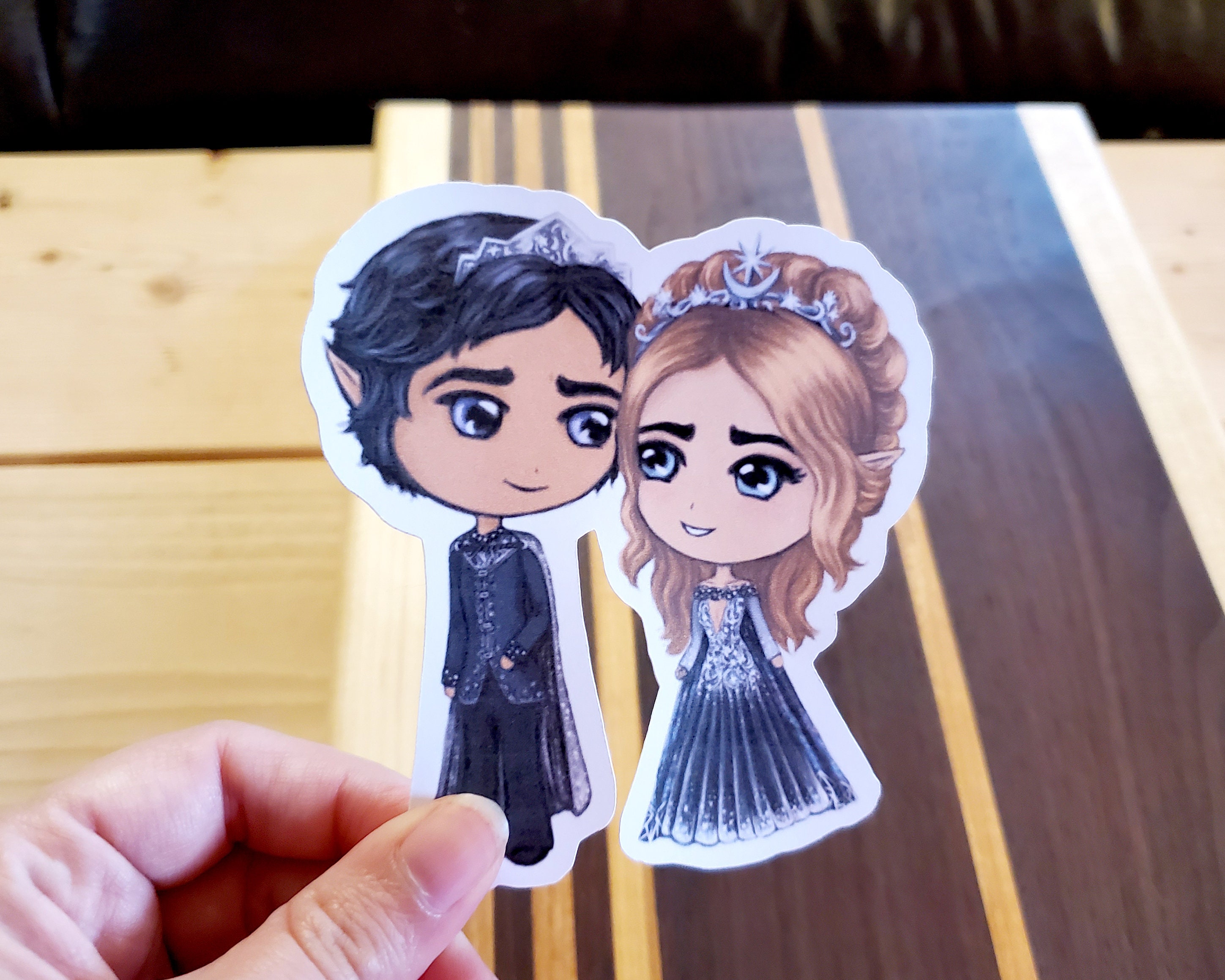 Large Chibi ACOTAR Couples Stickers From the Series A Court - Etsy