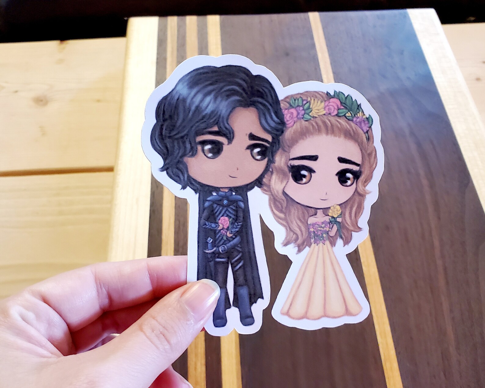 Large Chibi ACOTAR Couples Stickers From the Series A Court - Etsy