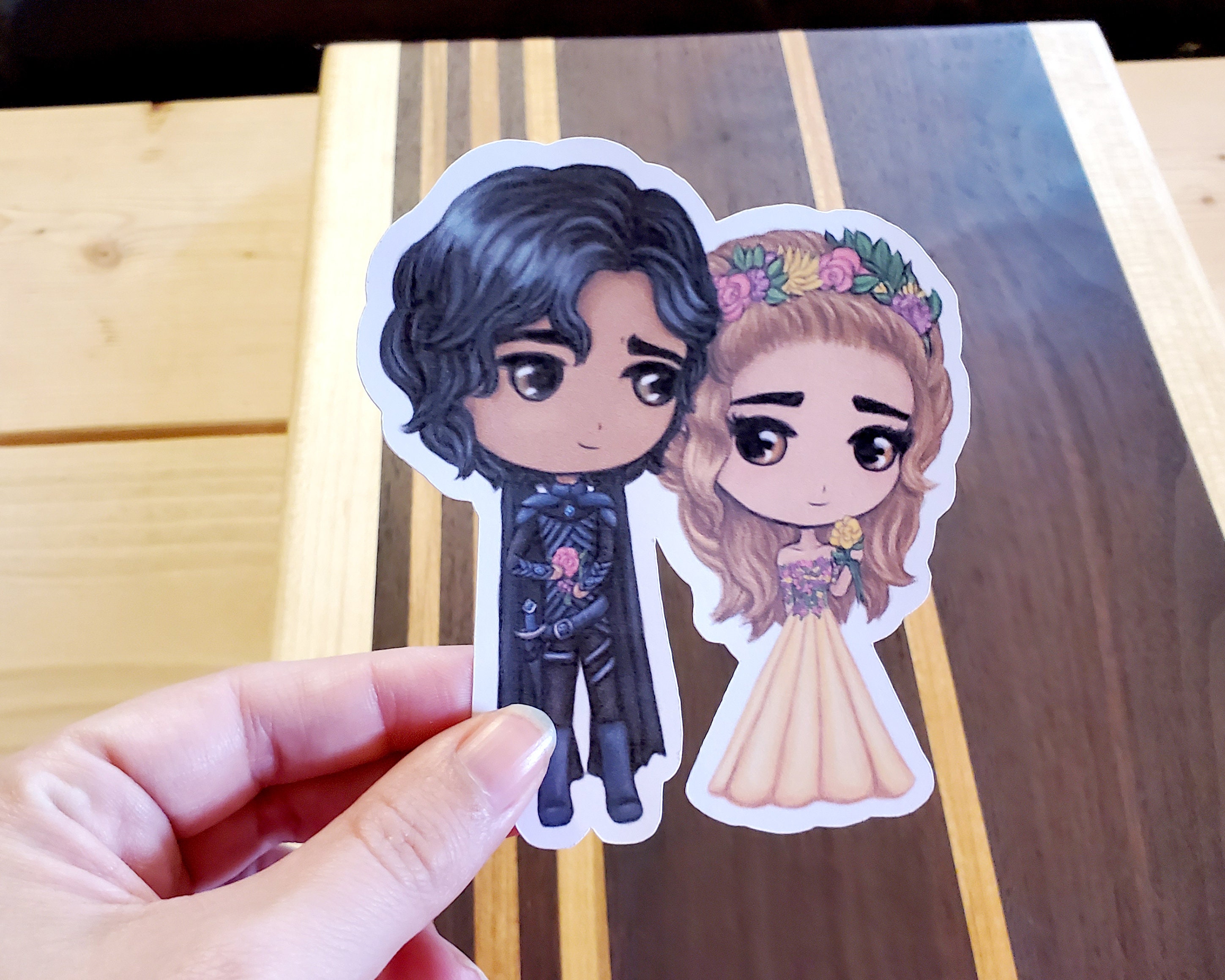 Large Chibi ACOTAR Couples Stickers From the Series A Court - Etsy