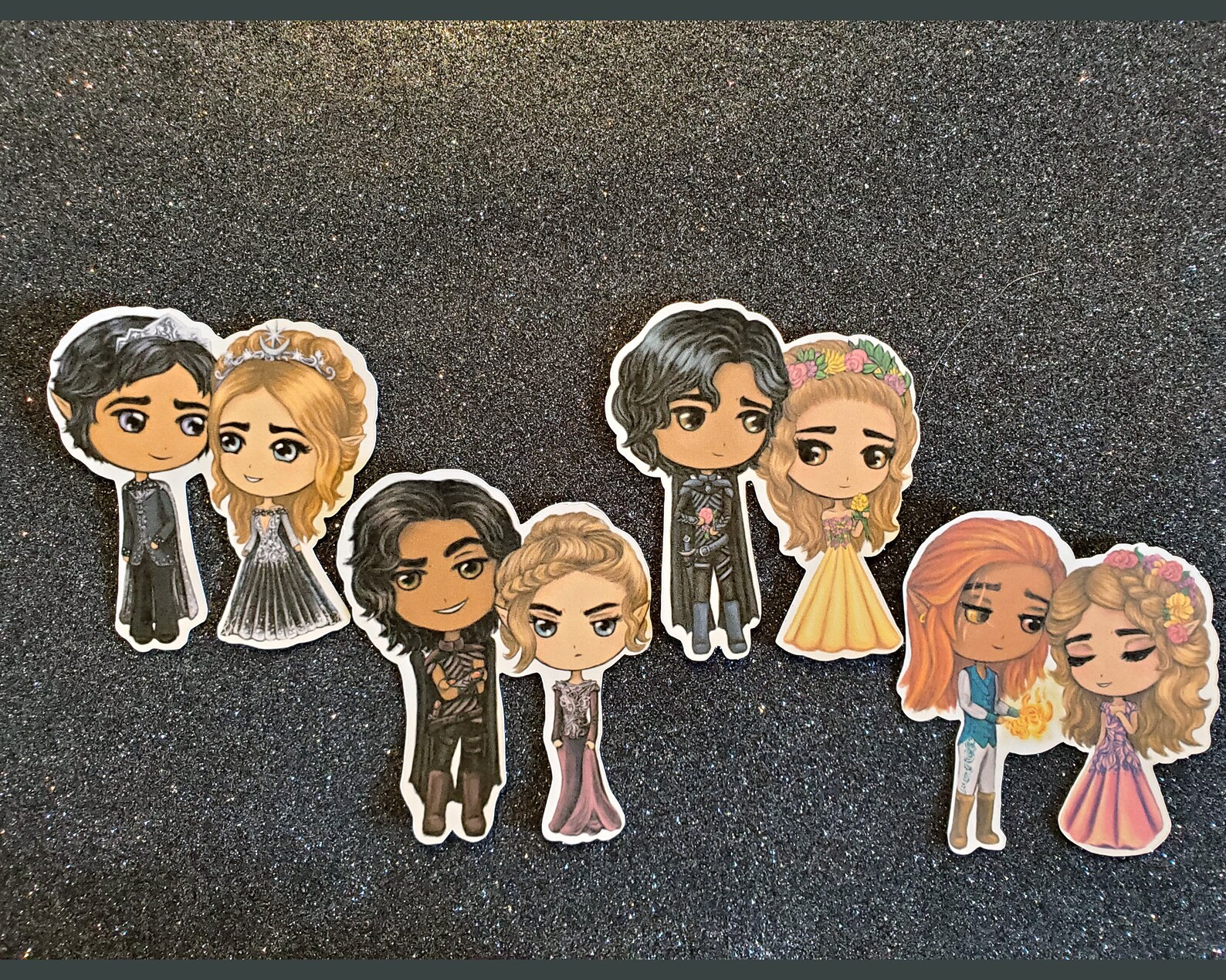 Chibi ACOTAR Couples Stickers From the Series A Court of - Etsy