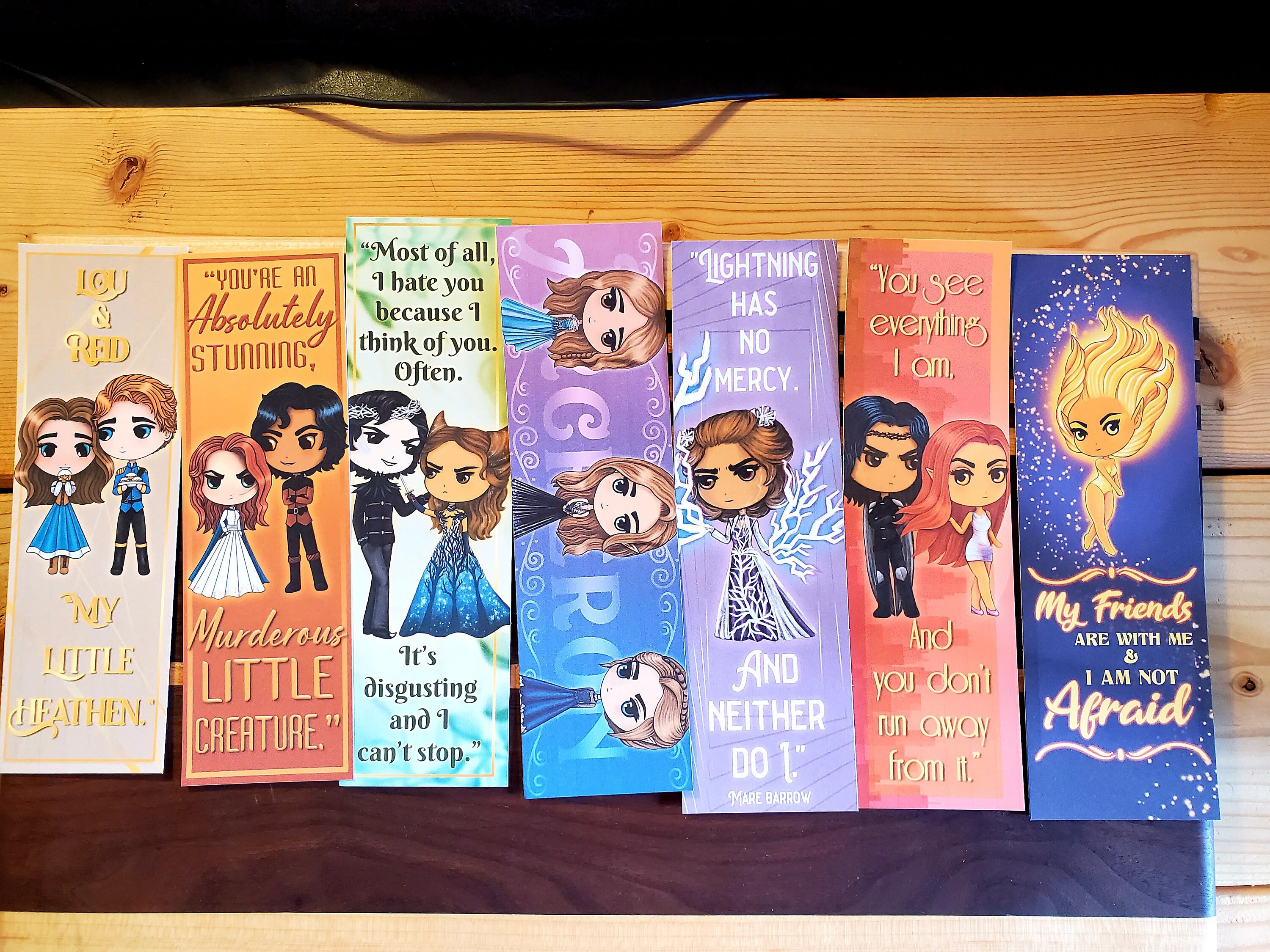 Chibi Book Character Bookmarks ACOTAR Cardan and Jude Mare - Etsy