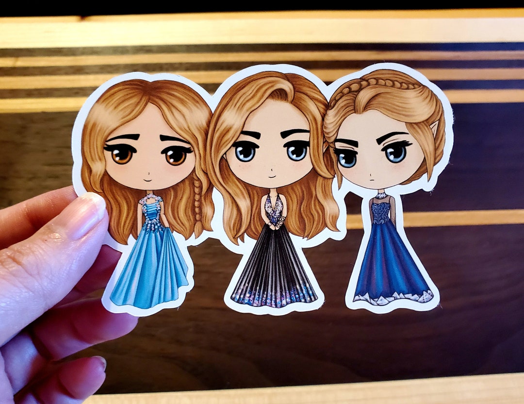 Chibi Archeron Sisters From ACOTAR, Feyre, Elain and Nesta | Officially ...