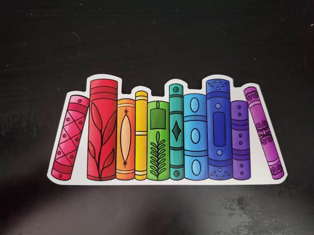 Car Magnets Subtle Rainbow Pride Flag Books | 6.5" | Car Decal ...