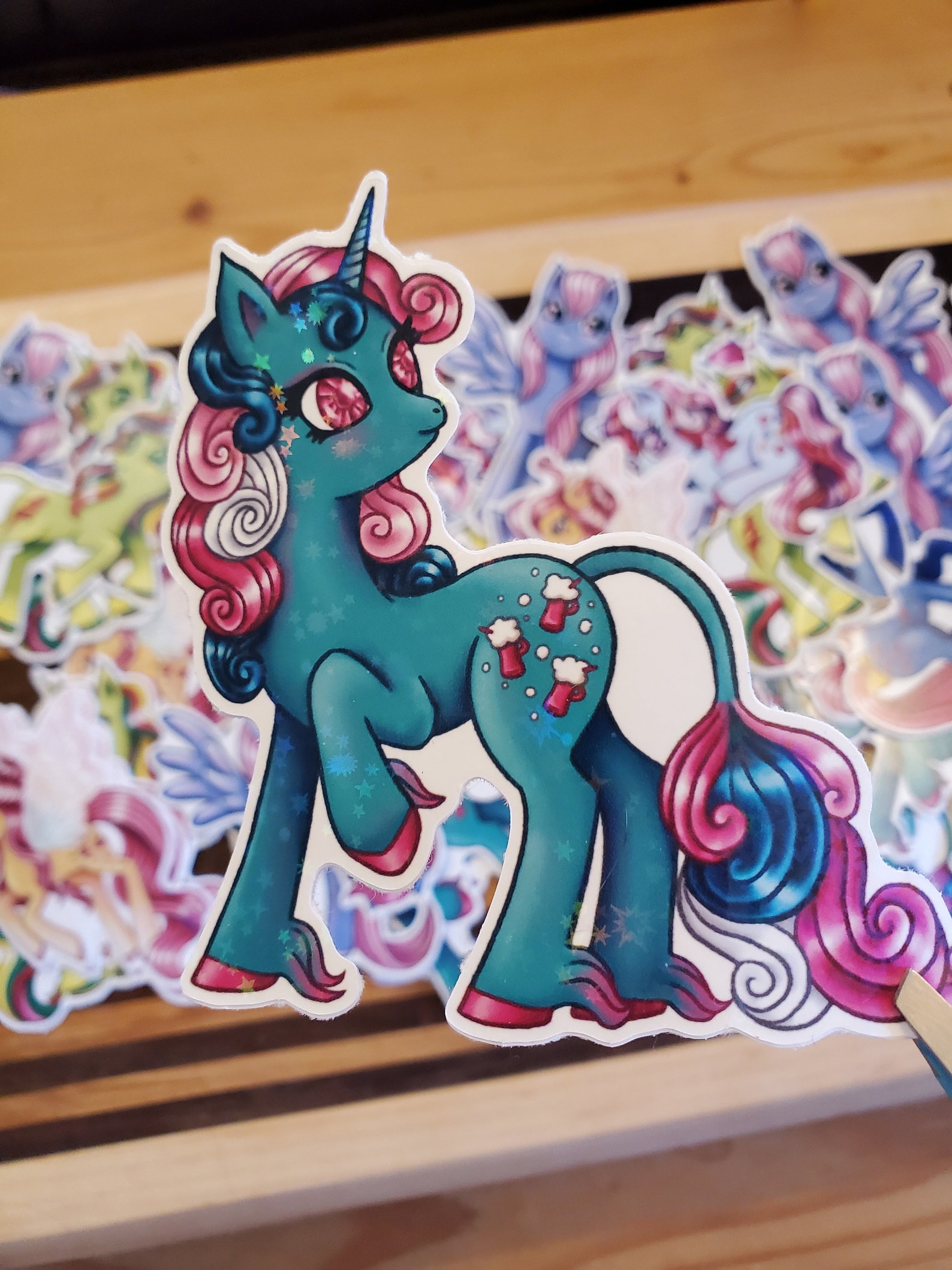 Vintage My Little Pony Holographic Stickers | Sparkle With: G1 Fizzy ...