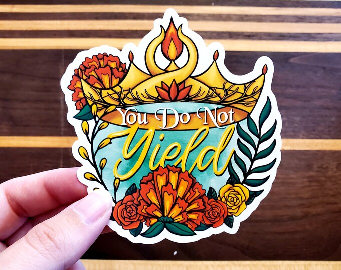 Throne of Glass Acotar-inspired you Do Not Yield Tattoo Quote, Bookish ...