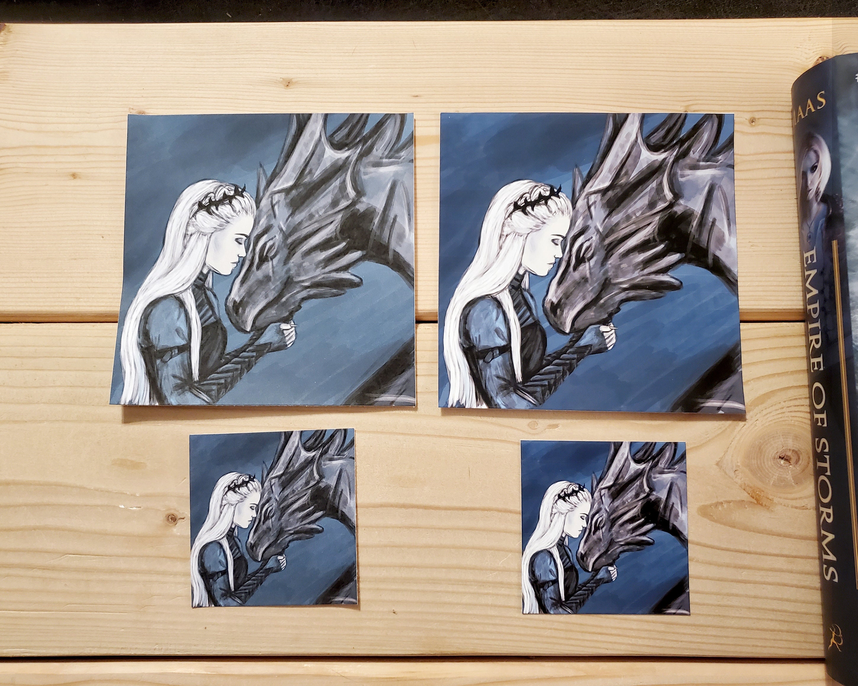 Manon Blackbeak and Abraxos Sticker From the Series Throne of - Etsy