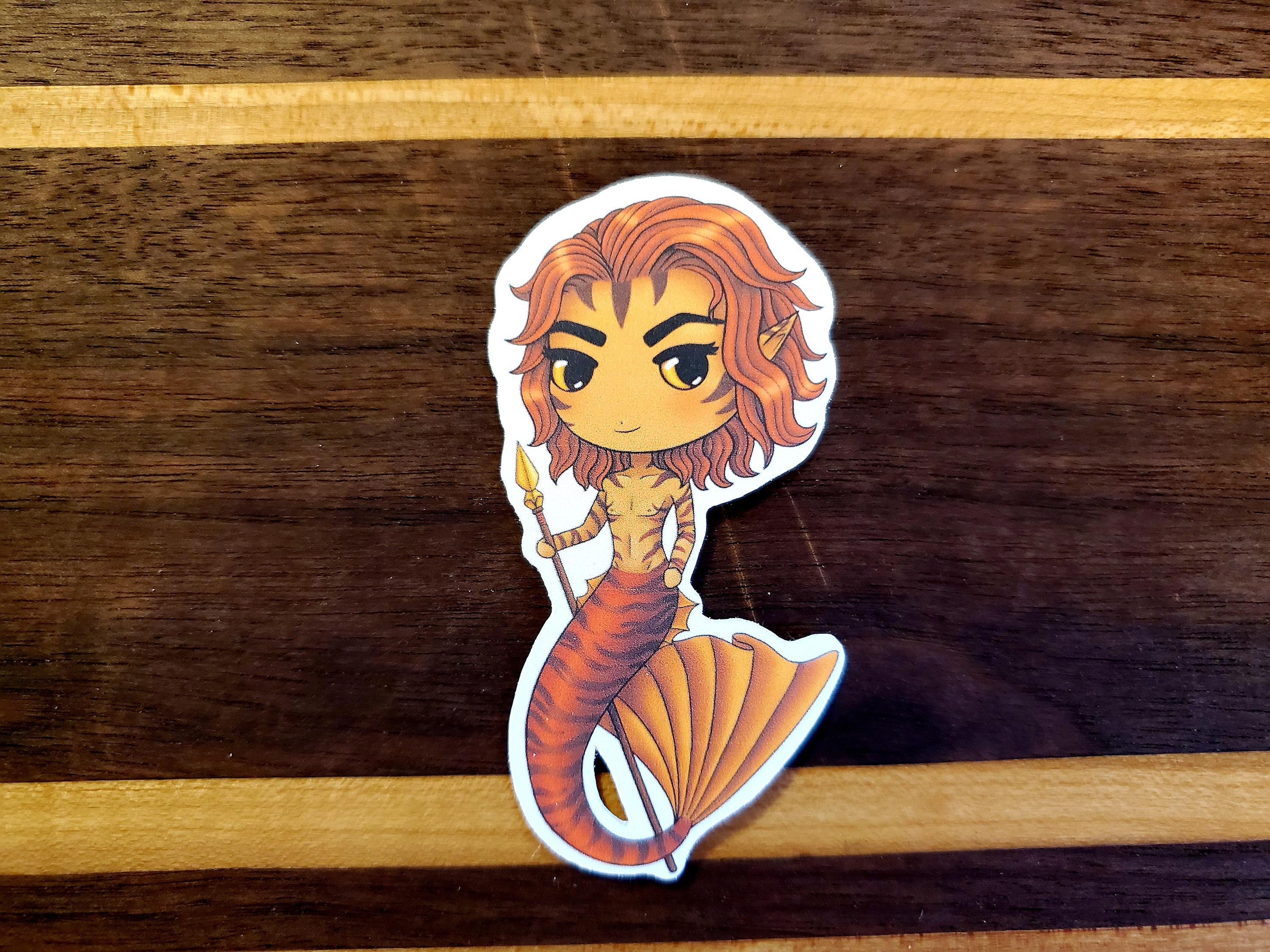 Chibi Tharion Ketos Crescent City Pegatinas | Etsy