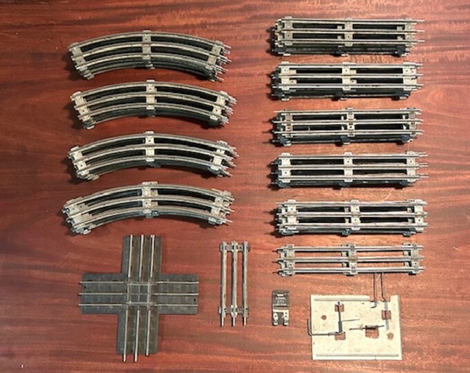 50pcs Vintage 1960's Lionel O Gauge 027 3-rail Steel Electric Train ...