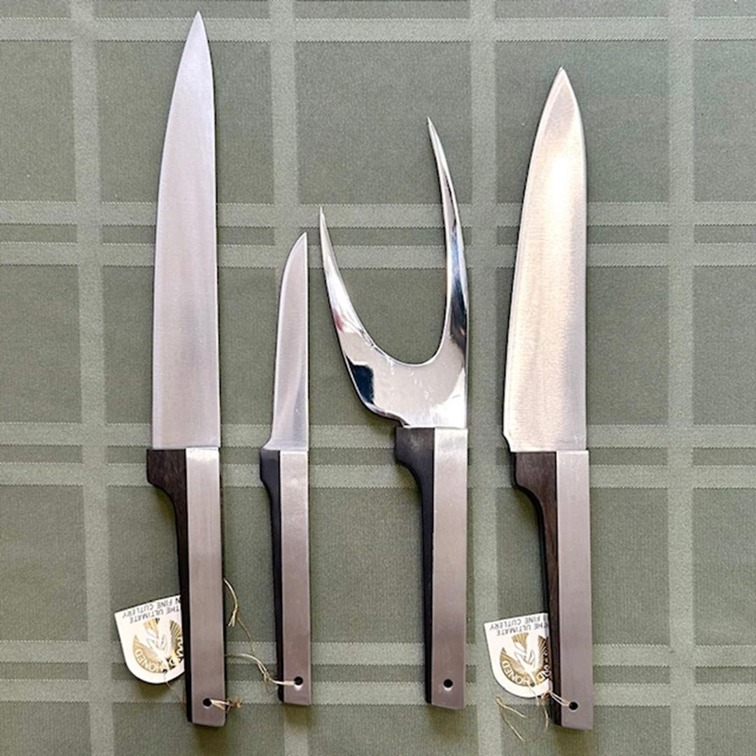 NWT- Prof. Chef's Knives/carving Set, 1970's NOS, Hand-honed, High ...