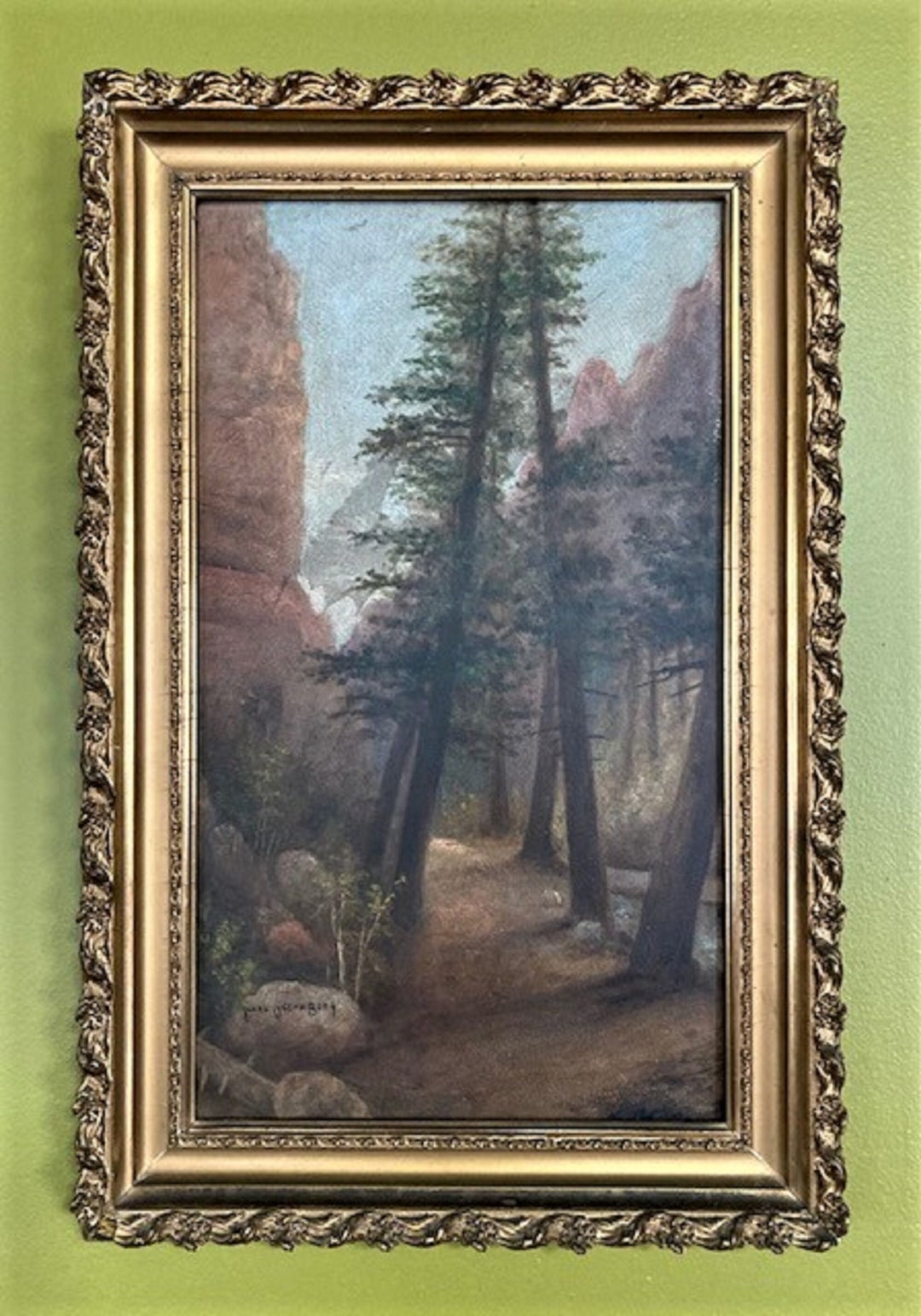 Carl Oscar Borg 1879-1947 Oil Painting on Board comancheros Country ...