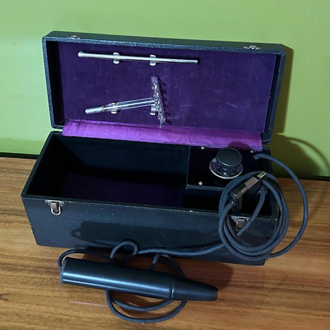 French 1910's Quack Medical, Working Violet Ray Generator, Nikola Tesla ...