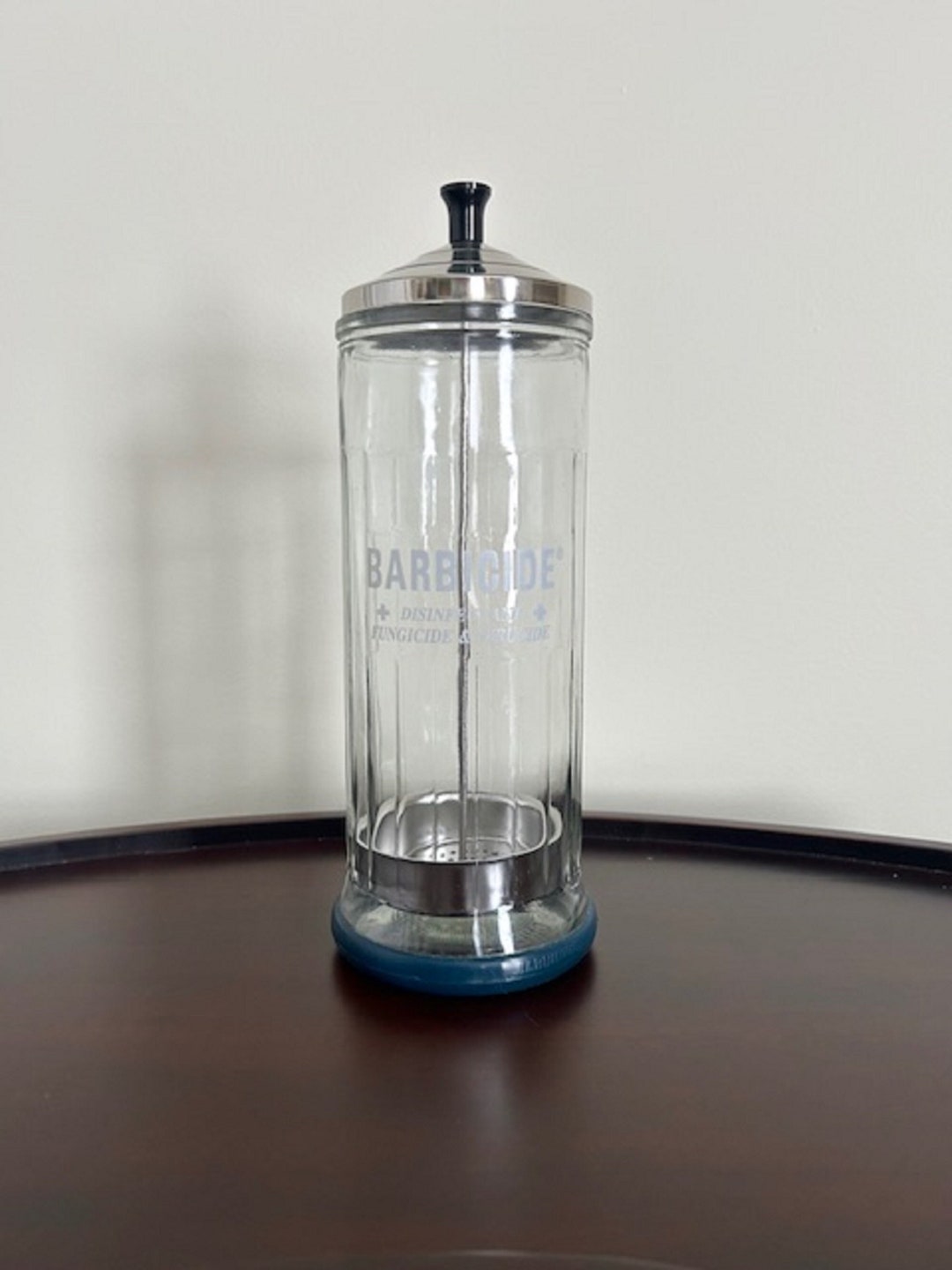 Vintage 11.5 Barbicide Disinfectant Jar 3 Available W/stainless Lid ...