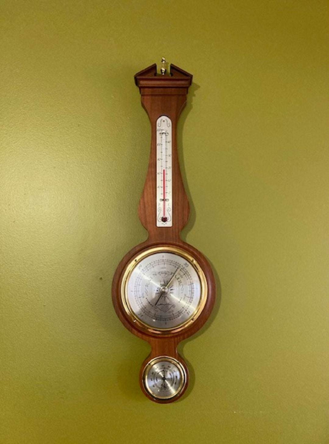 Vintage 24 Airguide Mahogany Banjo Barometer Weather - Etsy