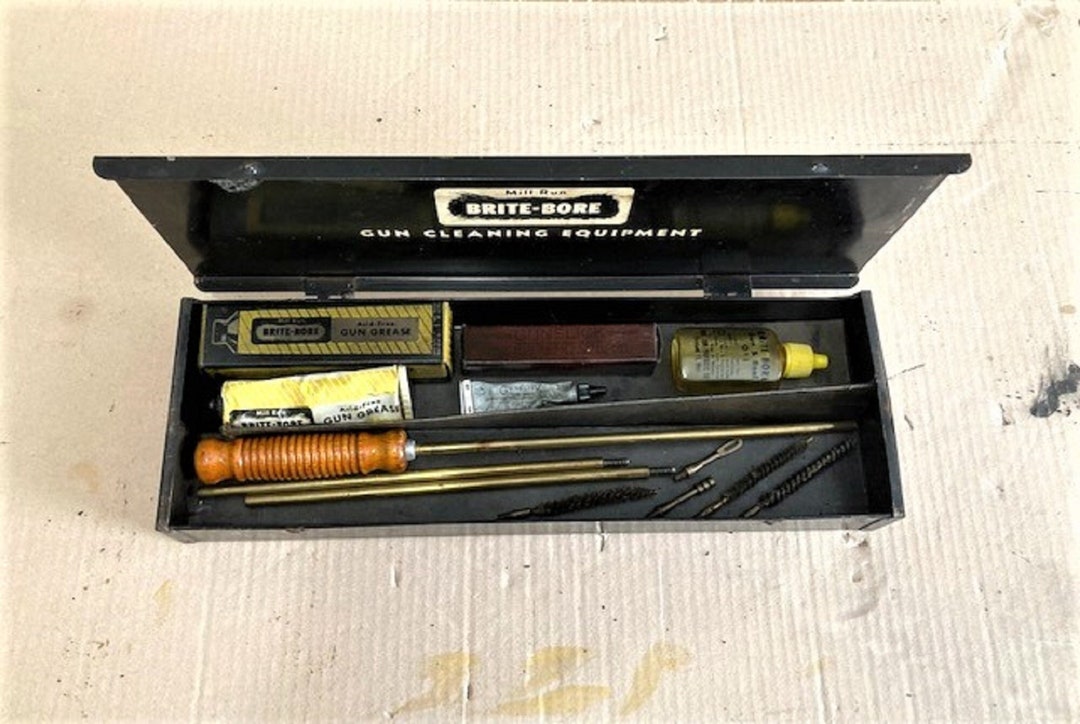 1950's Mill Run Brite Bore Gun Rifle Complete Cleaning Kit With Grease ...
