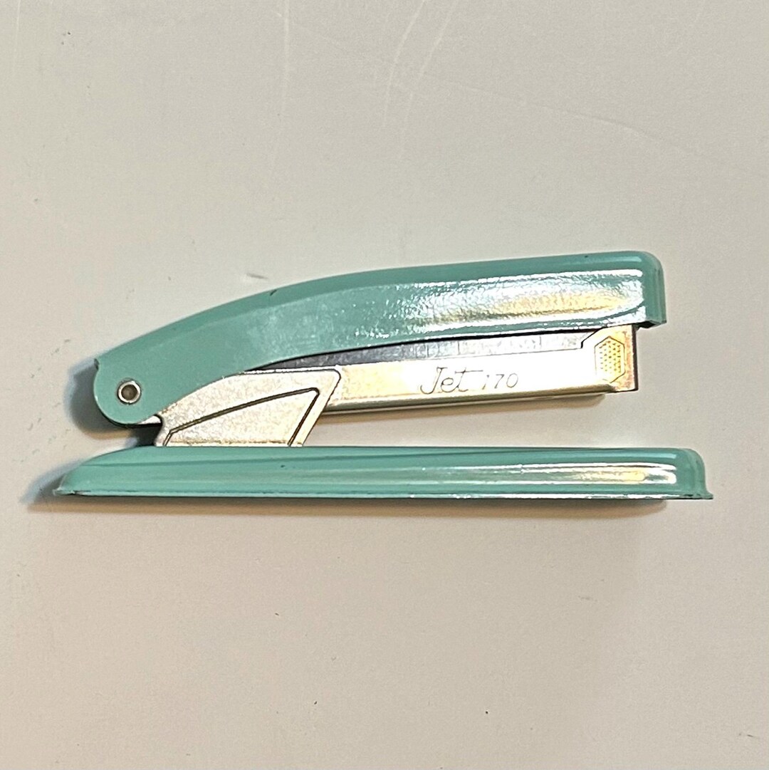 50's Retro MCM Teal Aqua Wilson Jones Jet 170 Stapler - Etsy