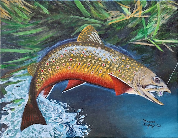 Trout Fishing Paintings
