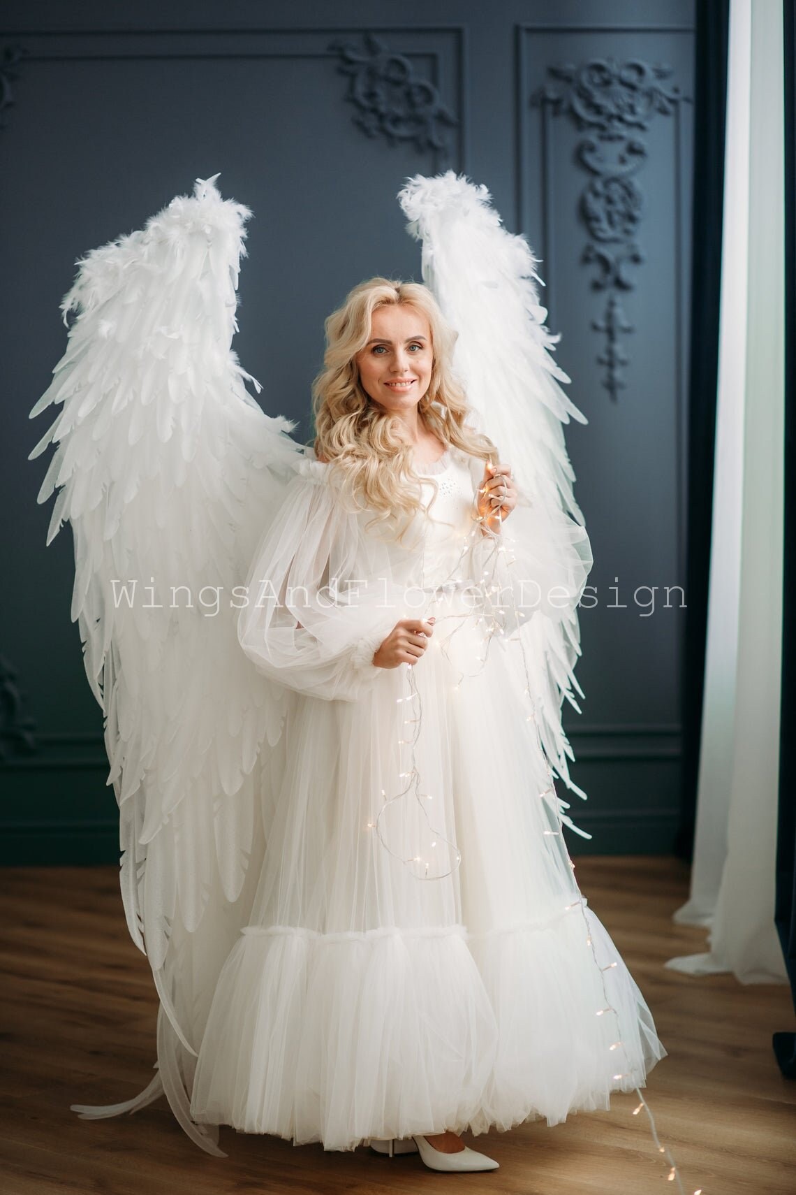 White Angel Wings Angel Wings Wedding Wings Victoria Secret Etsy México