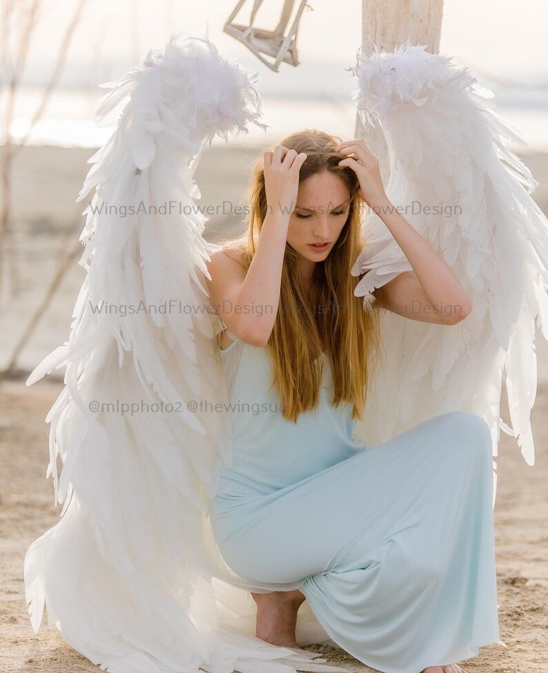 White Angel Wings Angel Wings Wedding Wings Victoria Secret Etsy