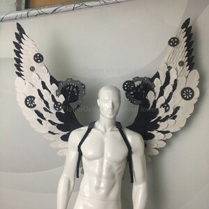 Steampunk Wings: Biomechanical Costume, White Angel Style - Etsy