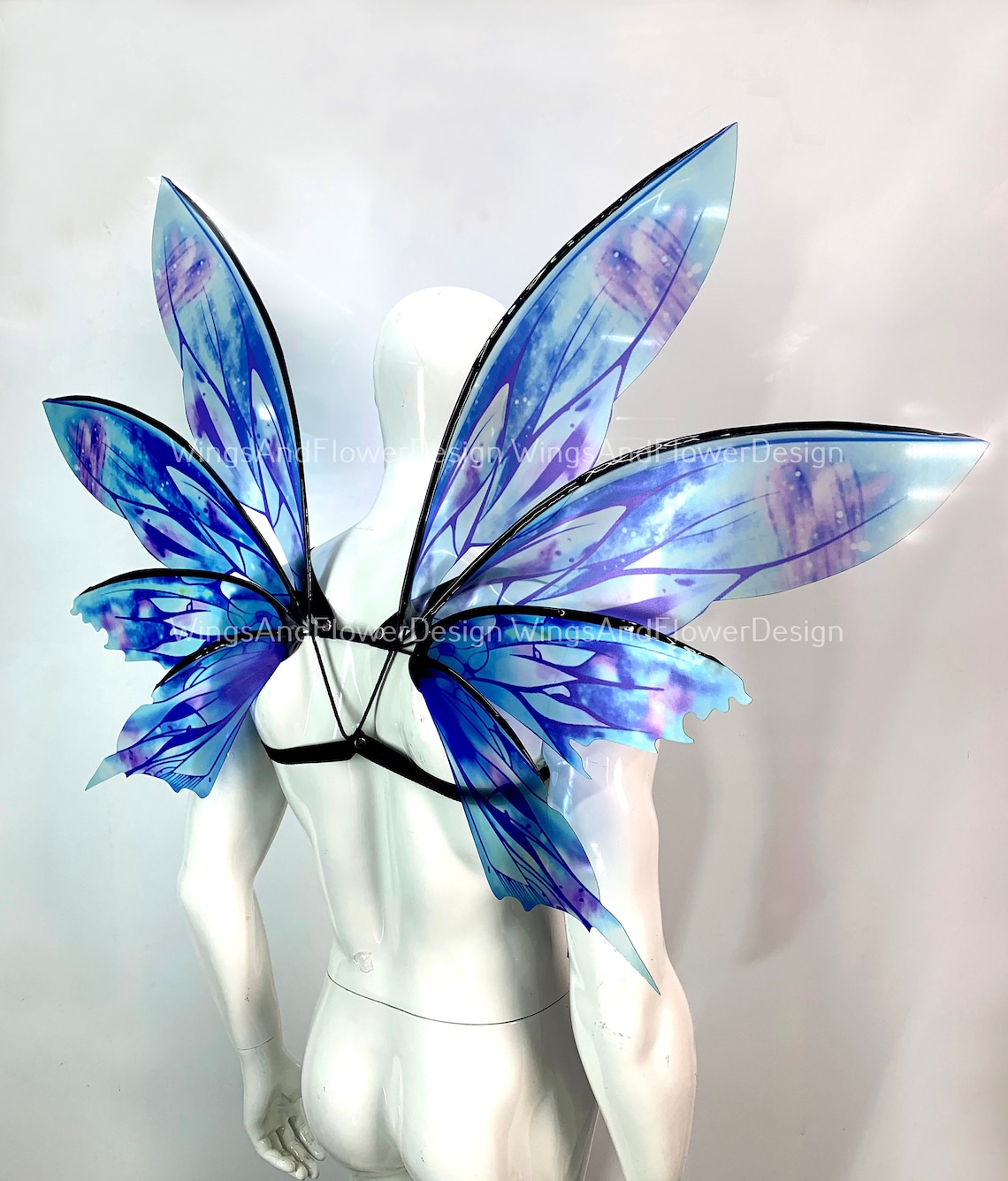 Blue Butterfly Wings Blue Butterfly Fairy Wings Costume - Etsy