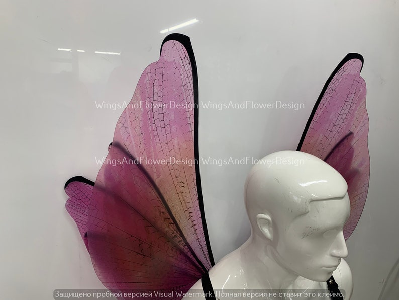 Transparent Pink Wings Pink Moth Wings Wings Pink Elf Wings - Etsy